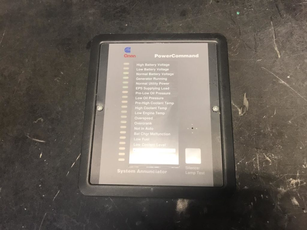 Used Cummins Onan Remote Annunciator for Generator Monitoring