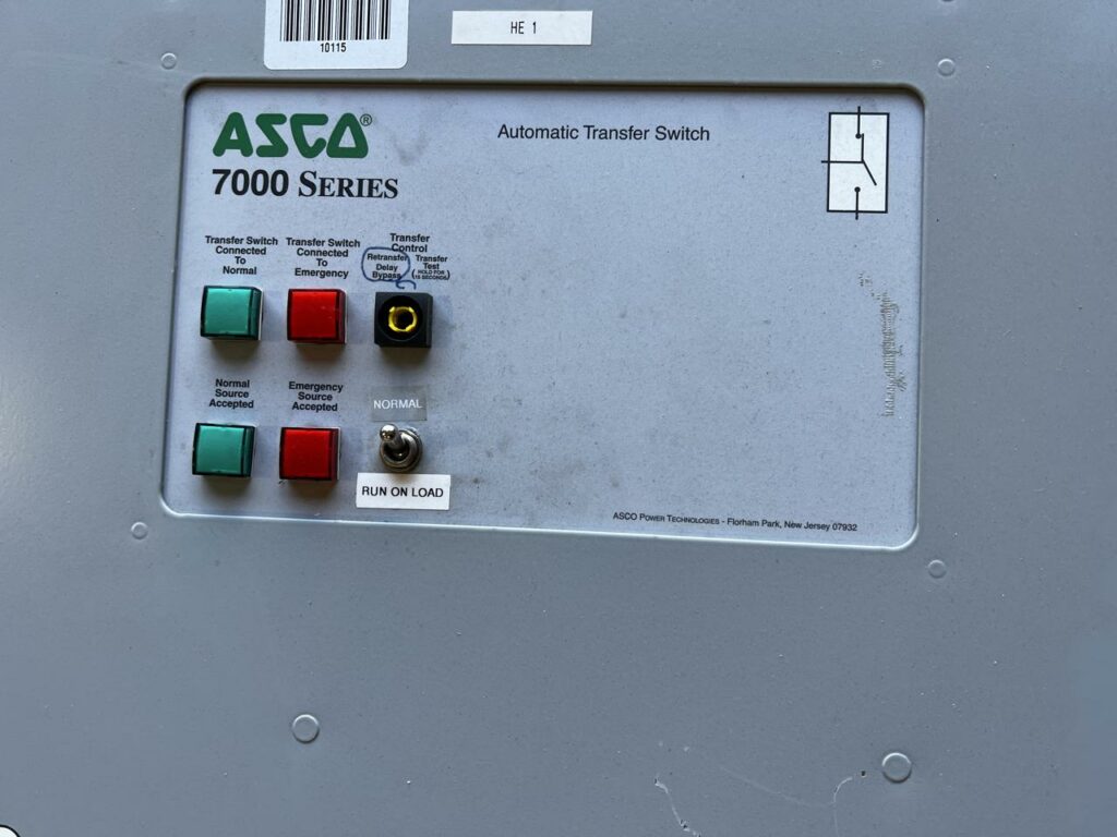 Asco 7000 Series Automatic Transfer Switch, 480 Volt, Nema 1