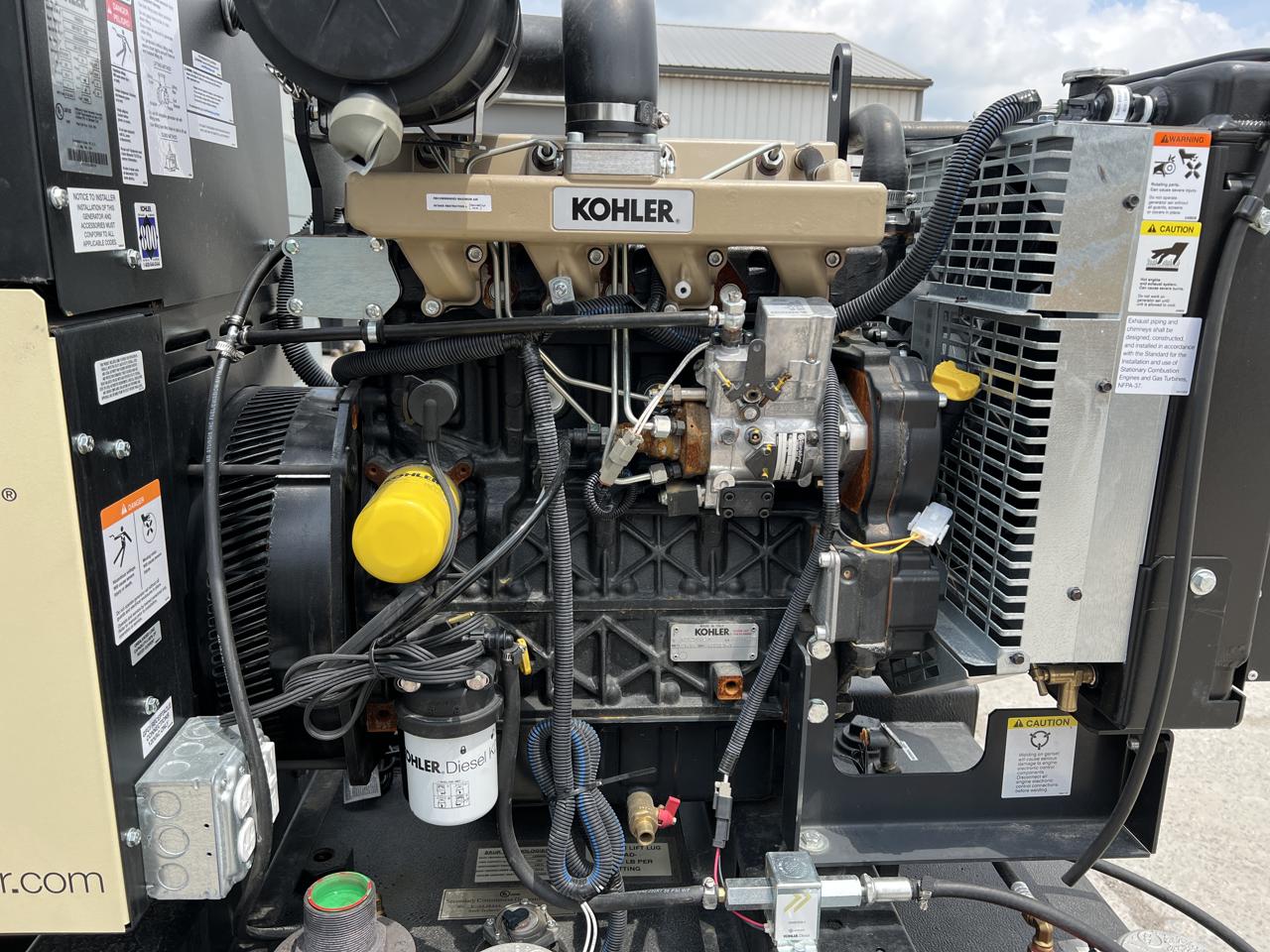 __22 kW Kohler Gen Set, Unused Surplus with Base Fuel Tank, Diesel ...