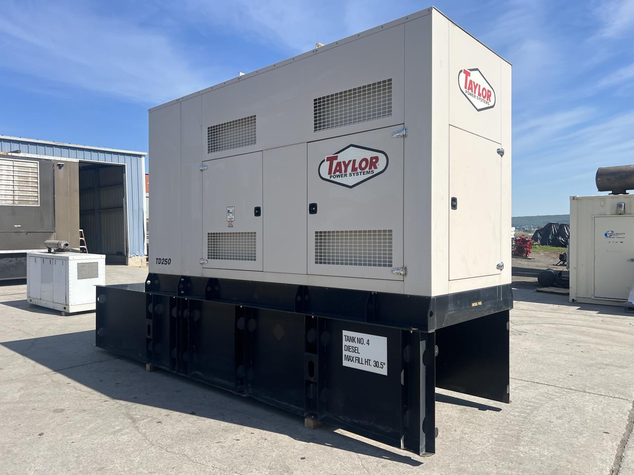 _250 kW Taylor Generator, with Sound Attenuated Enclosure and Base Fuel ...